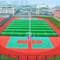 China UV Resistance Spray Coat System Running Track Economic Type World Athletics Approved Durable Synthetic Track for School for sale
