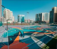 China Factory Directly Sales Durable UV Stable Acrylic Cushion System Basketball Court Acrylic Paint for Street Park Basketball Court for sale