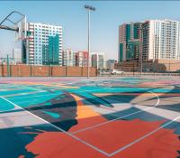 China Factory Directly Sales Durable UV Stable Acrylic Cushion System Basketball Court Acrylic Paint for Street Park Basketball Court for sale