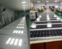 China Outdoor Lighting Waterproof IP67 60w 80w 100w Solar Lamps All In One Led Solar Street Project Light  Remote Control for sale