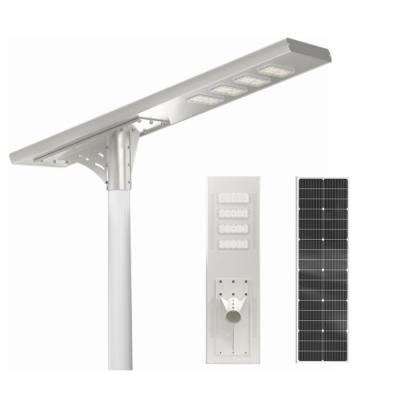 China Outdoor Integrated All In One Solar Led Street Light 80w With Pole for sale