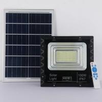 China High Lumen Outdoor Garden Ip65 Led Solar Flood Light 800W 500w 300w 100w 200w for sale