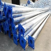 China New Style White Outdoor Galvanized Street Light Pole 2.5m 3m 4m 5m 6m Cast Aluminum Street Light Pole for sale