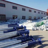 China New Style White Outdoor Galvanized Street Light Pole 2.5m 3m 4m 5m 6m Cast Aluminum Street Light Pole for sale