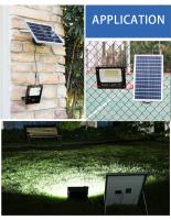 China 100w 200w 300w High Lumen LED Solar Flood Light With Lithium Iron Phoshpate Battery Outdoor Wall Lamp For Garden for sale