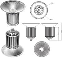 China 200W LED High Bay Light >0.95 PF 100LM/W 60 / 90 / 120° Beam Angle For Factory for sale