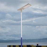 China Aluminum Alloy Integrated Solar Lighting All In One Solar Lamp Street 200w 11200lm Flux for sale