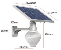 China Modern Waterproof 10w Solar Powered Led Wall Light Ip65 Solar Peach Light Outdoor Garden Light for sale
