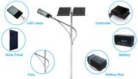China Solar Energy Aluminum Alloy Powered Street Light 150lm/W for sale