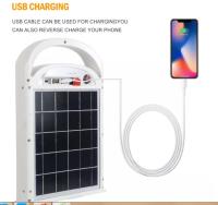 China Portable Handle Solar Energy Lamp Bluetooth Connection And Reverse Charging Outdoor Solar LED Light for sale