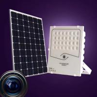 China 100W 200W 300W 400W Camera 1080P Outdoor Garden Wall Mounted Monitor LED Solar Flood Light With Cctv Camera for sale