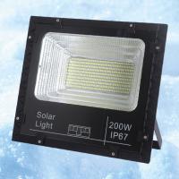 China 200W HIGH CLASS Patent Design High Power Waterproof Outdoor Solar Powered LED Flood Light for sale
