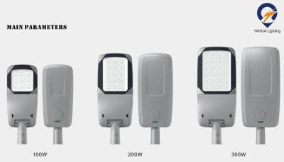 China Outdoor 100 Watt 120w 140w LED Street Light Lamp 150LM/W AC 85V-265V Battery 3 Years for sale