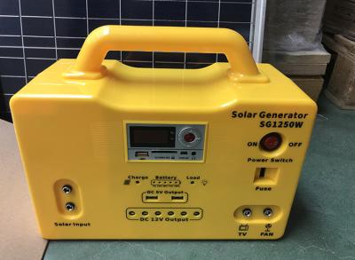 China DC12V 1250W Home Solar Battery PV Panel Power System With FM Radio for sale