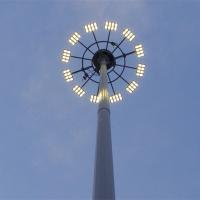 China 18m 25m 30m Factory direct sales galvanized Street Light Pole flood light pole football led light stadium lighting pole for sale