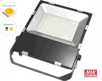 China 100 Watt 200W Aluminum 110v 220v Black Slim LED Landscape Outdoor Flood Standing Light for sale