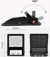 China Aluminum Portable 100w Square LED Floor Standing Parking Lot Flood Light 2700K-6000K for sale