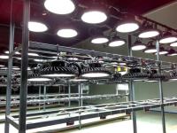 China 160lm/W Warehouse Workshop Industrial Factory UFO Ultrathin LED High Bay Lighting Adjustable Beam Angle for sale