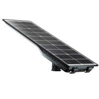 China 60w 80w 100w 120w Black Sensor Streetlight IP66 Super Thin Integrated Solar Street Light for sale