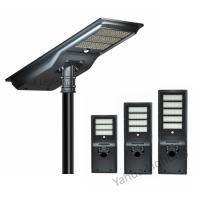 China 60W 80W 100W 160LM/W All In One Solar light IP66 Adjustable Black Integrated Solar Street Light for sale