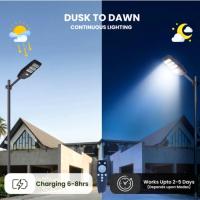 China 100W Solar LED Street Light ABS Shell With 360 SMD 2835 LEDs And Long-Lasting Battery for sale