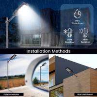 China 100W Solar LED Street Light ABS Shell With 360 SMD 2835 LEDs And Long-Lasting Battery for sale