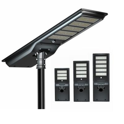 China 60W 80W 100W  Solar LED Street Light High Power 150LM/W 6000K IP65 Black Shell Street Lamp for sale