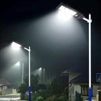 China Automated Solar LED Street Light MPPT Controller Mono Solar Panel 150lm/W Luminous Flux for sale