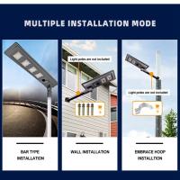 China 150lm/w 3000K - 6500K Solar LED Street Light With Lithium Iron Phosphate Battery for sale