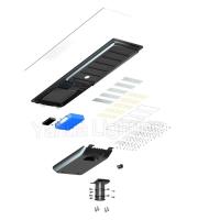 China Outdoor IP66 Waterproof 40W 60W 80W Solar LED Street Light Integrated Microwave Sensor for sale