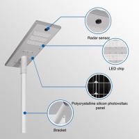 China 80 - 200W Aluminum Alloy Integrated Solar Street Light Lighting Time More Than 12 Hours for sale