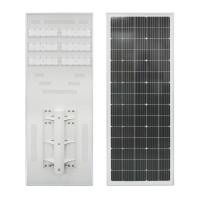 China 150W Automated Solar LED Street Light 5050 Chips 12.8V LiFePO4 Battery for sale