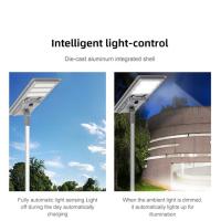 China SMD 5050 All In One Solar Street Lighting Aluminum Alloy Solar Powered Street Lamp 300-500W for sale