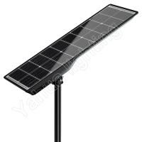 China Yahua Patented Black Solar Powered LED Street Light Intelligent Control 60w 80w 100w Energy Saving Street Light for sale