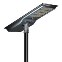 China Yahua Patented Black Solar Powered LED Street Light Intelligent Control 60w 80w 100w Energy Saving Street Light for sale