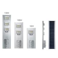 China 140° Lighting Angle Integrated Solar Street Light With 150-160LM/W Luminous Flux for sale