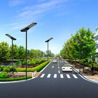 China All In One Solar Street Lighting Aluminum Alloy Ip65 Waterproof Led Street Light 150Lm/W for sale