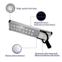 China Efficiency LED Solar Street Light IP65 Waterproof 25.6V 32Ah/48Ah Battery Capacity 6000K Color Temperature for sale
