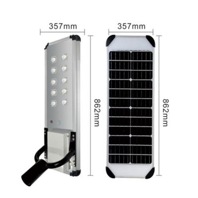 China Efficacy 150W LED All In One Solar Street Light 150lm/w Lithium Iron Phosphate Battery for sale
