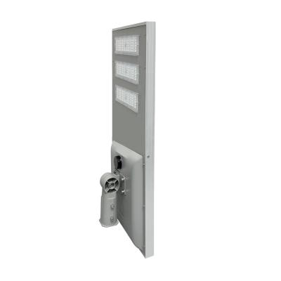 China 30W 60W 80W 100W Aluminum Alloy Integrated Solar Street Light IP66 150-160LM/W SMD3030 for sale