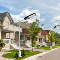 China Road Lighting Solution Solar LED Street Light with Mono Solar Panel 150lm/w Luminous Flux for sale