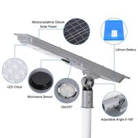 China Motion Sensor Outdoor IP65 Integrated All In One Led Solar Street Light 50w 80w 100w for sale