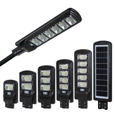 China Smart Solar Lighting Lamp 300W 400W 500W 600W Radar Motion Sensor Integrated Solar Street Light for sale