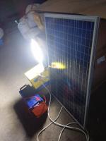 China 7m Double Arm Pole 80W 100W Solar Panel Street Light for sale