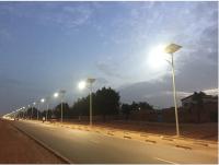 China 7m Double Arm Pole 80W 100W Solar Panel Street Light for sale