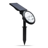 China Garden Outdoor Solar LED Lights Spotlights Adjustable Angle 90 / 180 Degree for sale