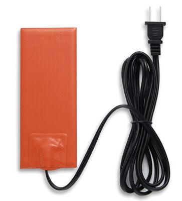 China 120v Silicone Oil Pan Heater 2x5 Inch , 50w Heating Pad Silicone for sale