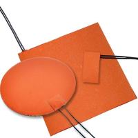 China 110v Silicone Heater Pad 30deg 250mm Round For 3D Printer for sale