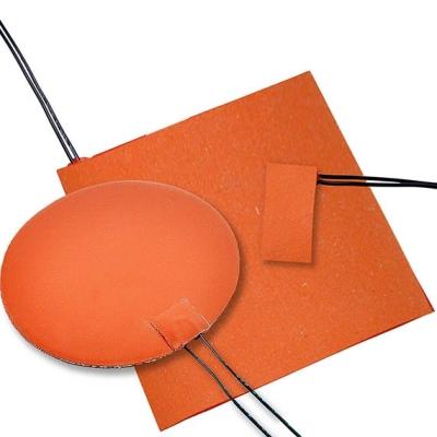China 110v Silicone Heater Pad 30deg 250mm Round For 3D Printer for sale