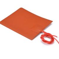 China 1740x250mm Silicone Rubber Heater , 30deg Silicone Rubber Heating Pad for sale